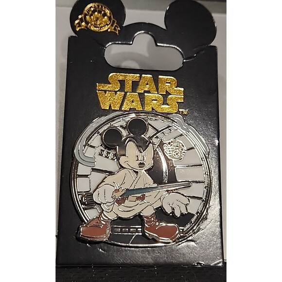 Disney | Jewelry | Disney Trading Pin 5327 Mickey Mouse Jedi Luke ...